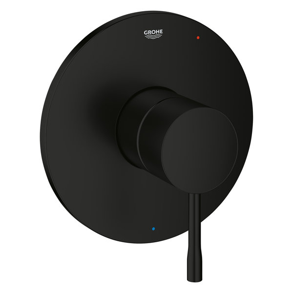 GROHE Essence Shower Valve Trim Kit with Pressure Balance Cartridge, Matte Black | Wayfair